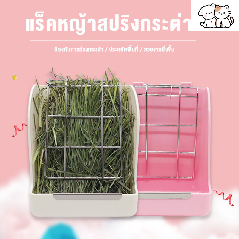 Grass Holder Clip Type With Cage Lock shobi Rabbit Feeder Trough ...