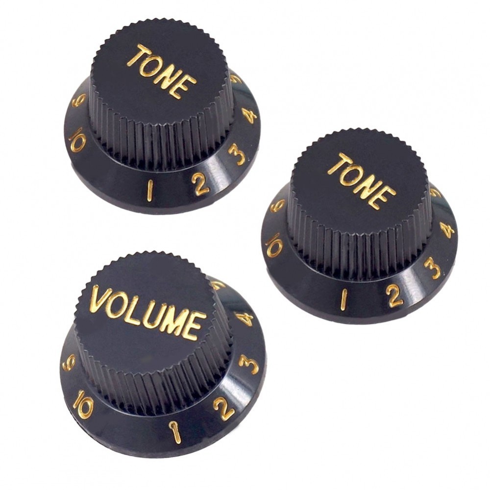For Guitar Accessories 3PCS Set of Strat Knobs 1 Volume and 2 Tone ...
