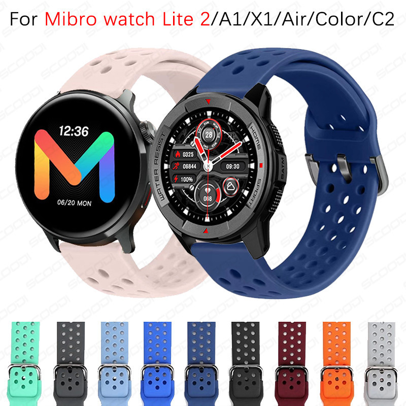 Soft Silicone Replacement Watch Bands For Mibro watch Lite 2 / C3 / A2 ...
