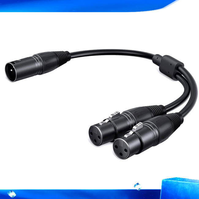 LBM 2 In 1 Xlr Splitter Cable Xlr Male To Dual Xlr Female Y-splitter ...