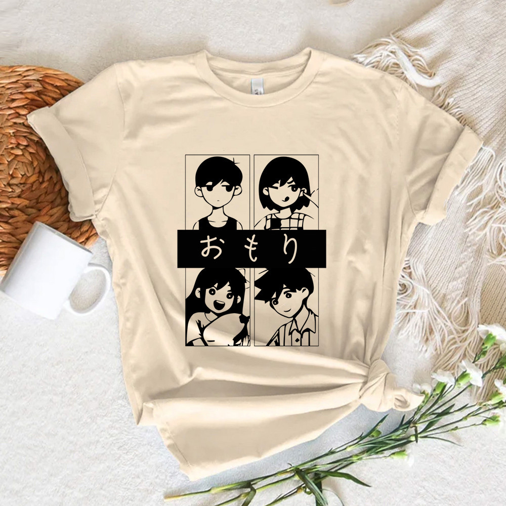 Omori t-shirts women manga comic t-shirts girl y2k funny clothes ...