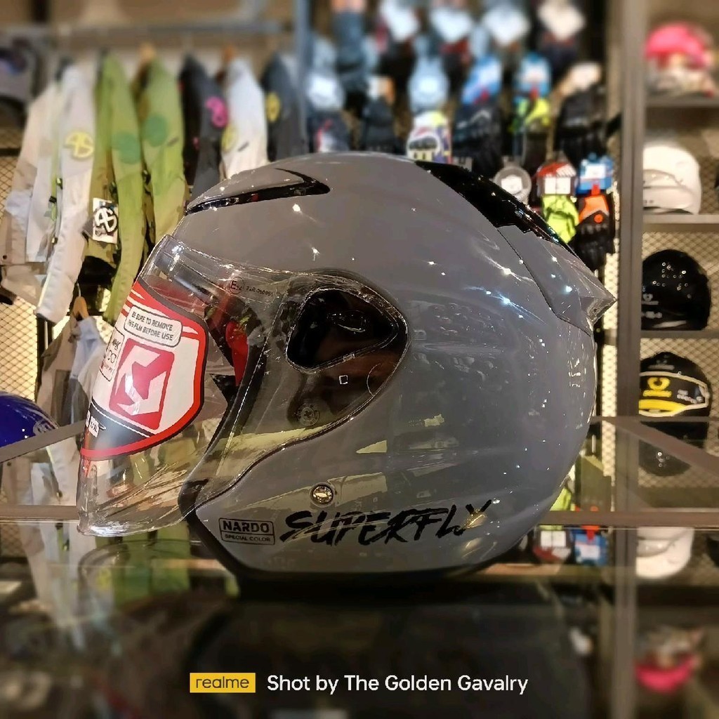 NHK R6 V2 NARDO GREY GLOSSY SUPERFLY HELMET | Shopee Malaysia