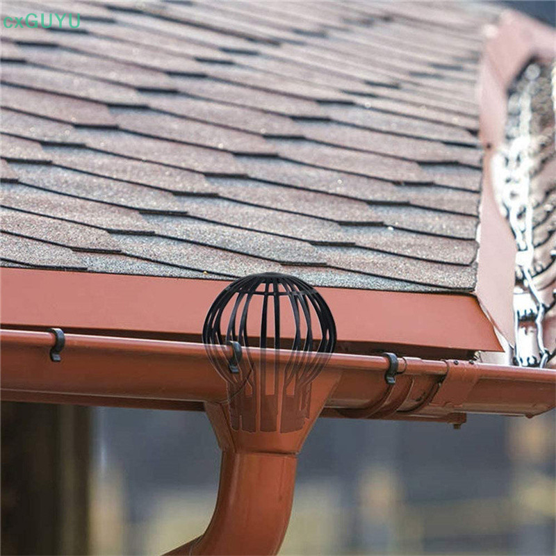 [cxGUYU] Rooftop Floor Drain Plastic Black Drain Anti-blocking Circular ...