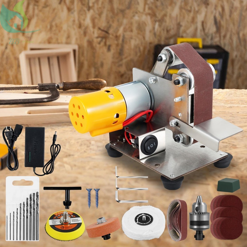Mini Belt Sander Electric Belt Grinder 7 Adjustable Speed Electric ...