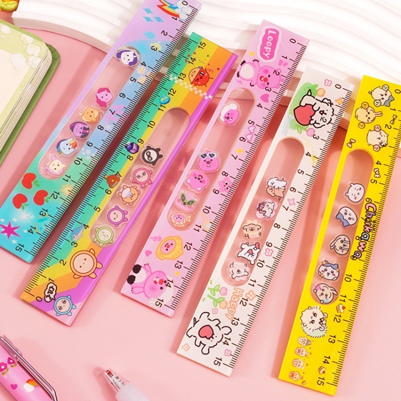 My Little Pony Cute Ruler 15cm Cartoon KT Kuromi Student Measure Tool ...