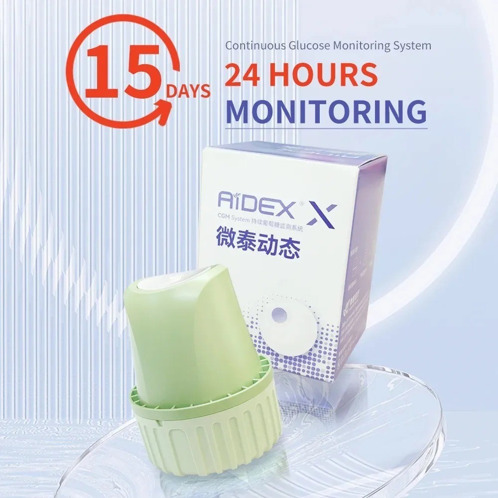 AIDEX-Ⅱ Dynamic Blood Glucometer CGM Sensor Wearable Continuous Blood ...