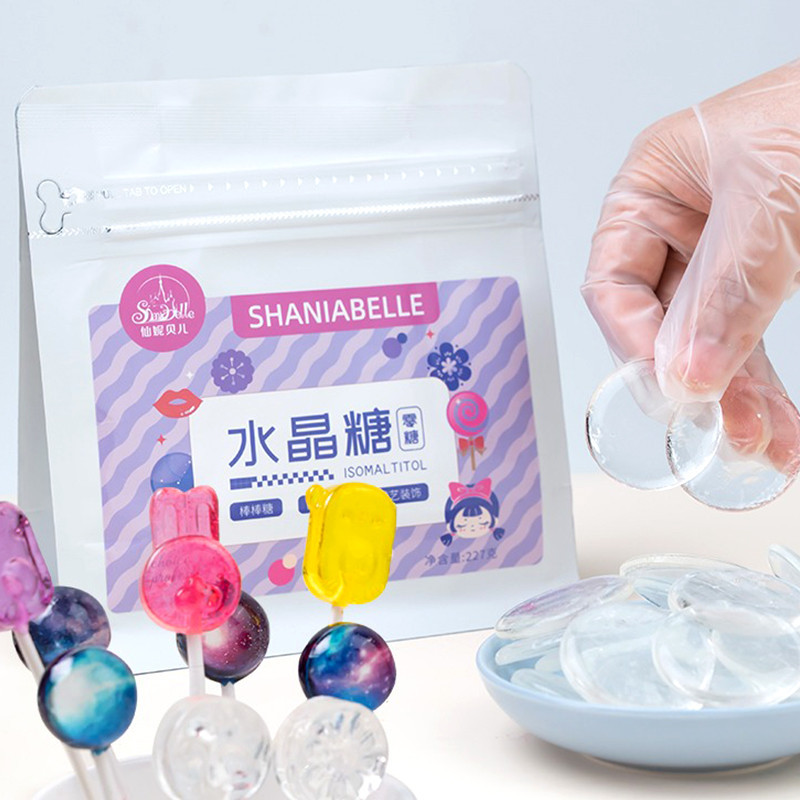 SHANIABELLE Aisu sugar pulled by hand transparent star lollipop baked ...