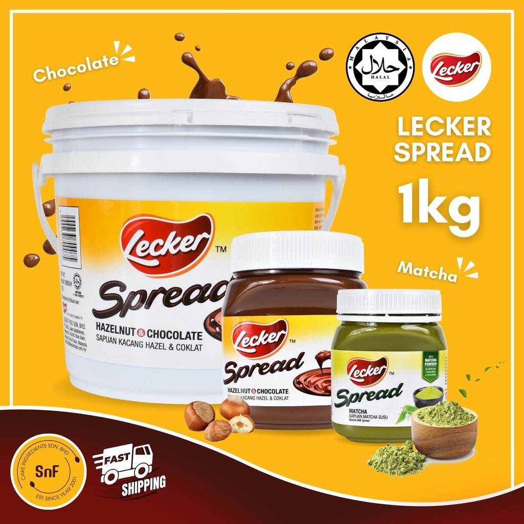 Lecker Hazelnut Spread Matcha Spread Topping Filling Kek Tapak Kuda ...
