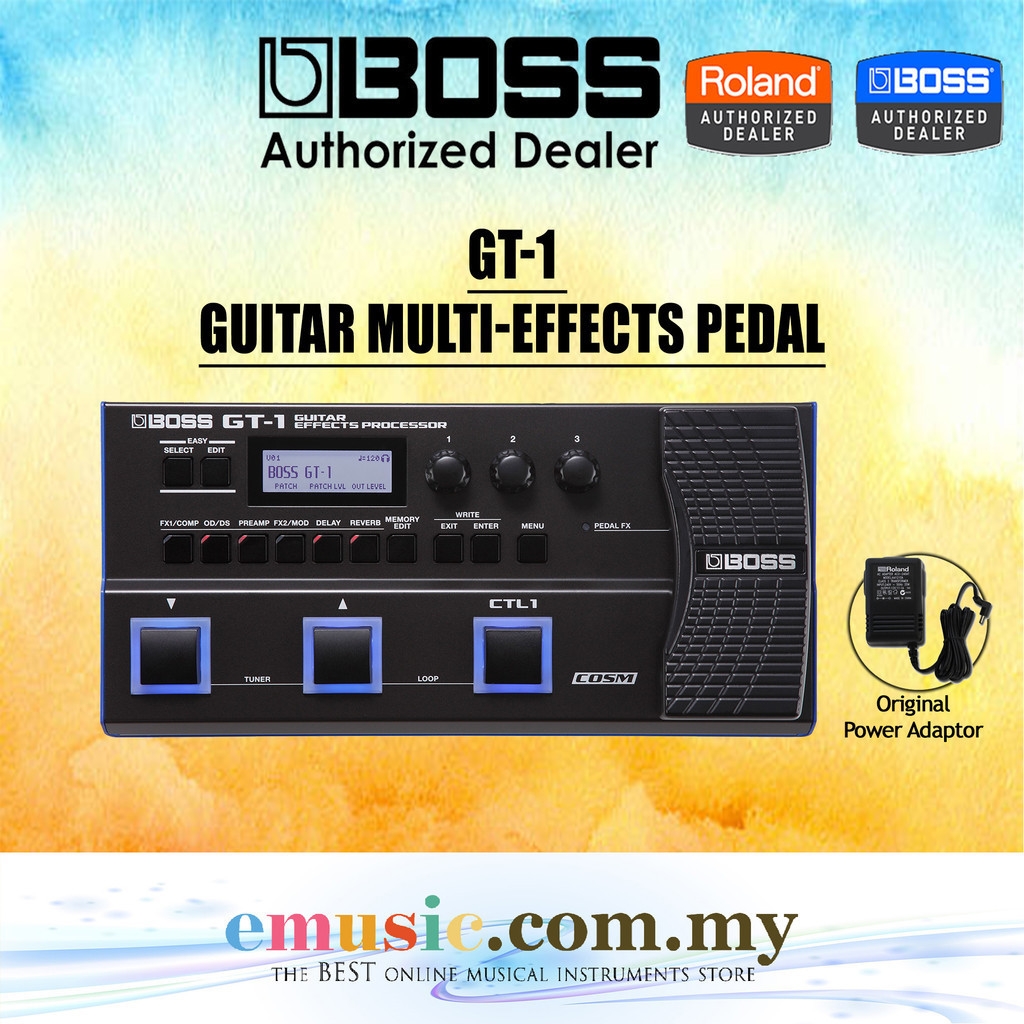 Boss GT-1 Guitar Multi-effects Pedal (GT1 / GT 1) | Shopee Malaysia