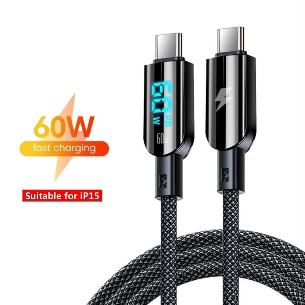 100W USB to Type C Digital Display Cables PD Charging Type C to Type C ...