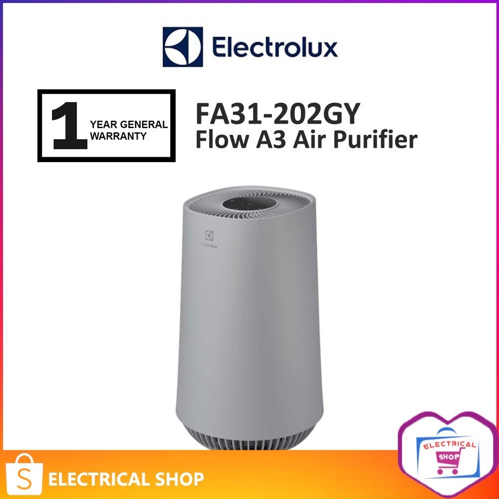 Electrolux Flow A3 Air Purifier FA31-202GY with 4 stage filter for 26m² room coverage FA31202GY ...