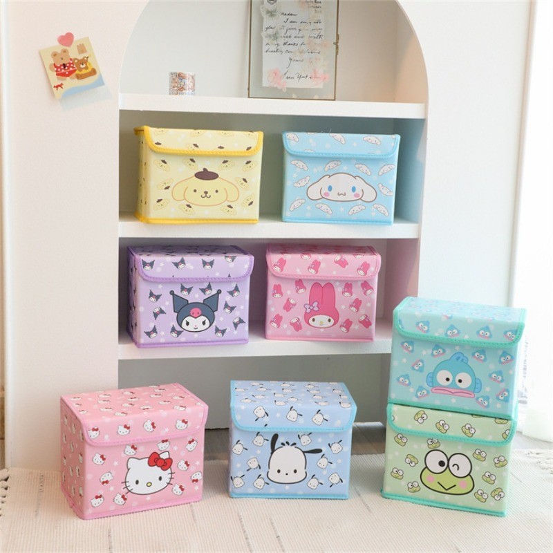 Kawaii Kuromi Anime Series Foldable Storage Box Dormitory Clothes Snack ...