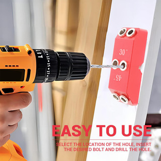 Drill Hole Guide Jig 30/45/90 Degree Deck Cable Railing Lag Screw Drill ...