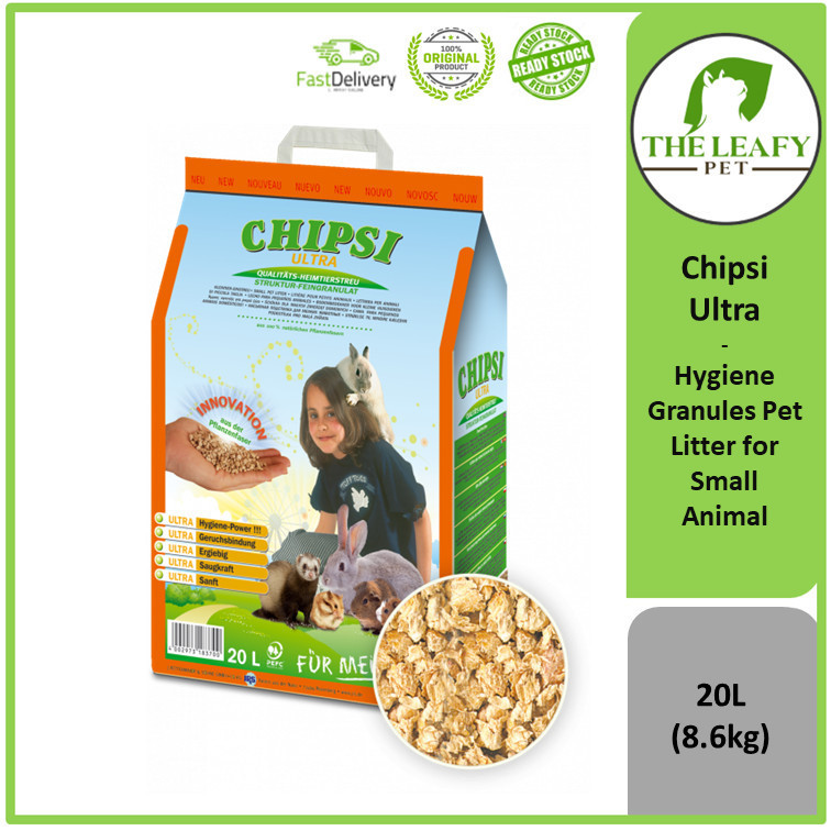 Chipsi Ultra - Hygiene Granules Pet Litter for Small Animal - 20L ( 8 ...