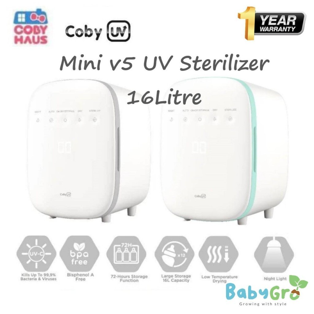 Coby UV Mini V5 Sterilizer LED UV Baby Bottle Sterilizer Mini 16L ...