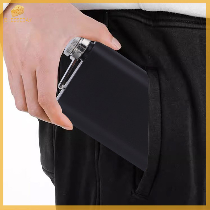 Cheseday 5oz Portable 304 Food Grade Square Flagon Whiskey Vodka Wine ...