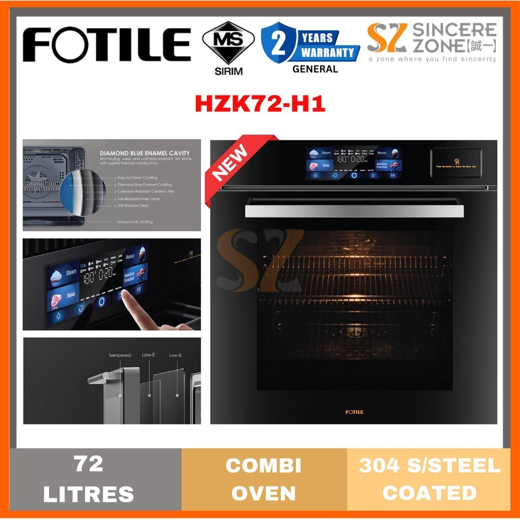 FOTILE HZK72-H1 Built-In Combi Oven 72L I 3400W | Shopee Malaysia