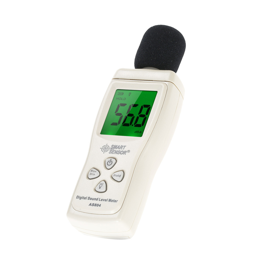 SMART SENSOR Mini Digital Sound Level Meter LCD Display Noise Meter ...