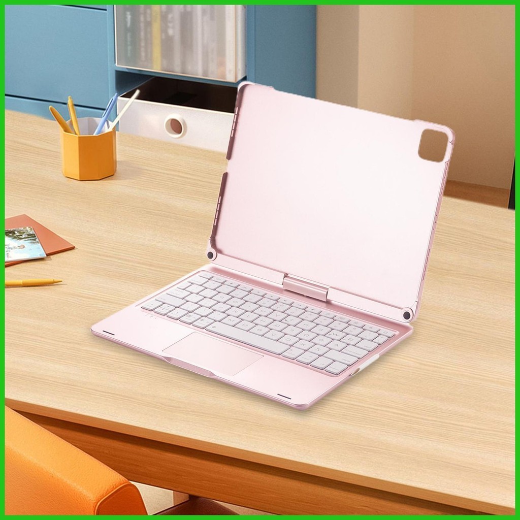 Rotating Tablet Keyboard Rotating Wireless Backlit Keyboard Rainbow ...