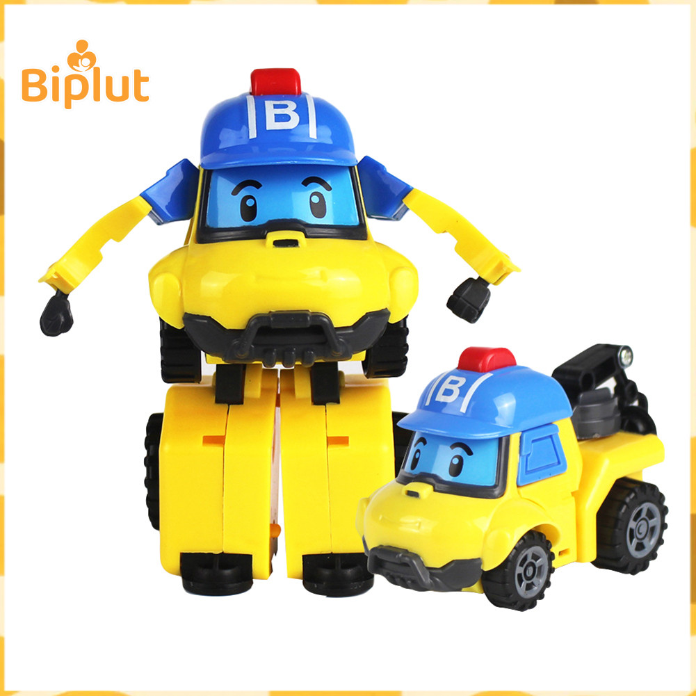 Robocar Poli Action Figure Deformation Police Car Robot Educational ...
