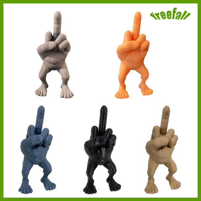 freefall Middle Finger Figure With Legs, Rebellious Middle Finger ...