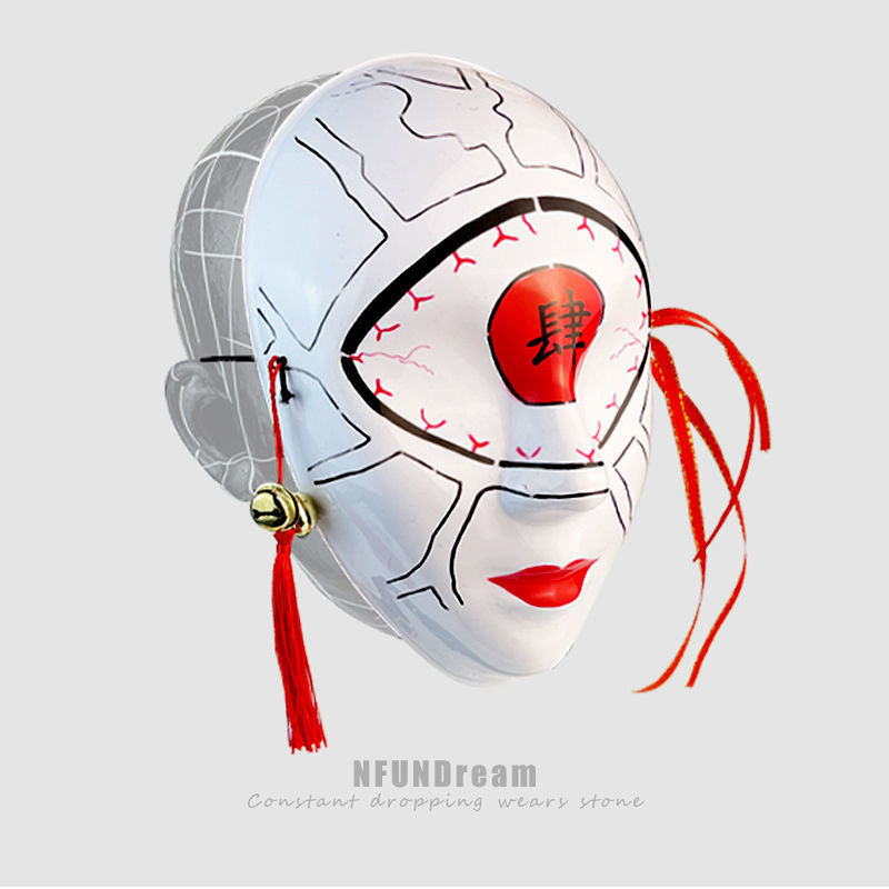 Kimetsu No Yaiba Cartoon Ghost Face Full Face Horror Halloween ...