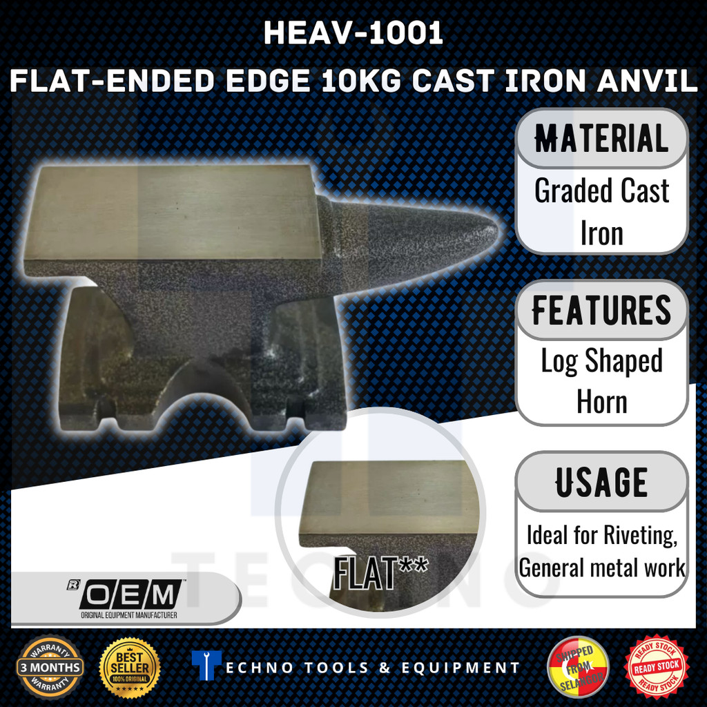 Cast Iron Anvil 10kg - Heavy Duty | Shopee Malaysia