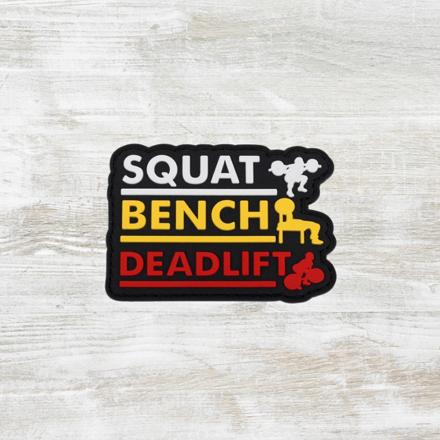 The Meniacc Squat Bench Deadlift PVC Velcro Patch | Shopee Malaysia