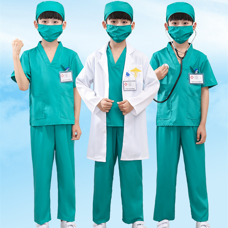 Kids Doctor Nurse Costume Boy and Girl Show Cosplay Costume | Shopee ...