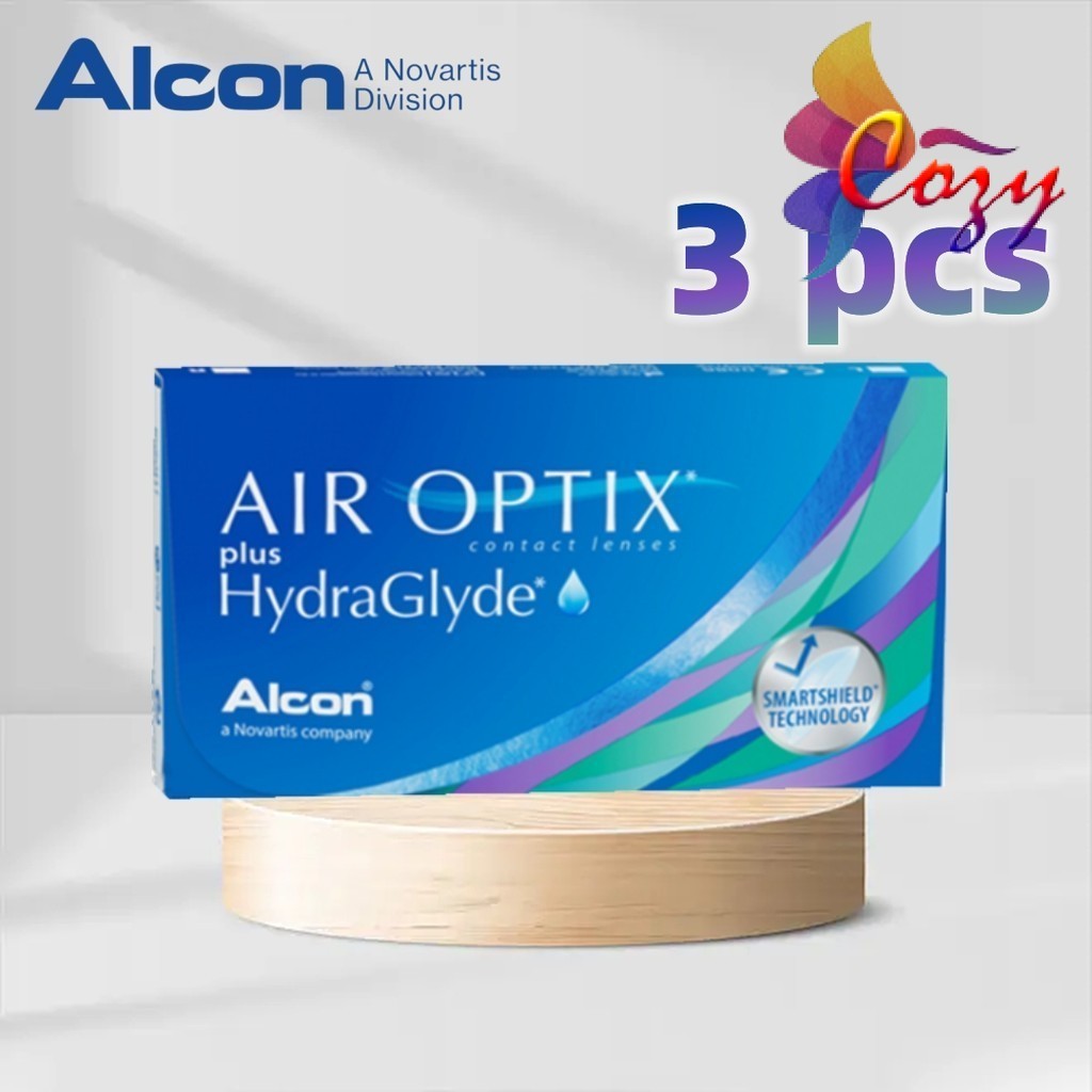 (3 PCS) Alcon Air Optix Plus HydraGlyde Silicone Hydrogel Monthly ...