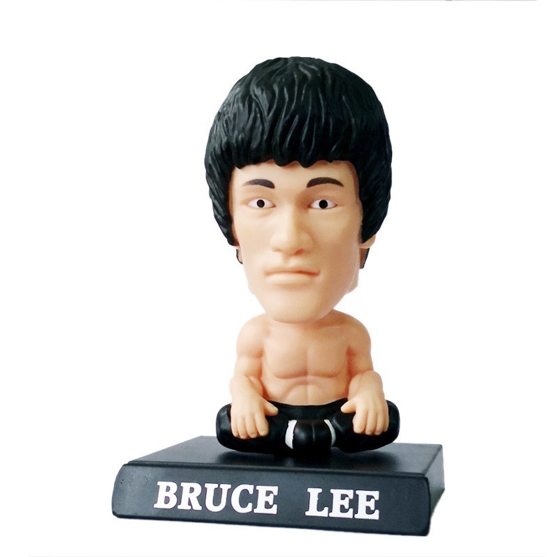 Bobble Head Kungfu Bruce Lee Car Dashboard Display Rocking Head ...