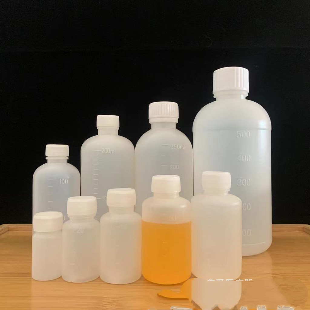 10~500ml ml scale plastic water bottle translucent sampling bottle pe plastic small mouth liquid ...