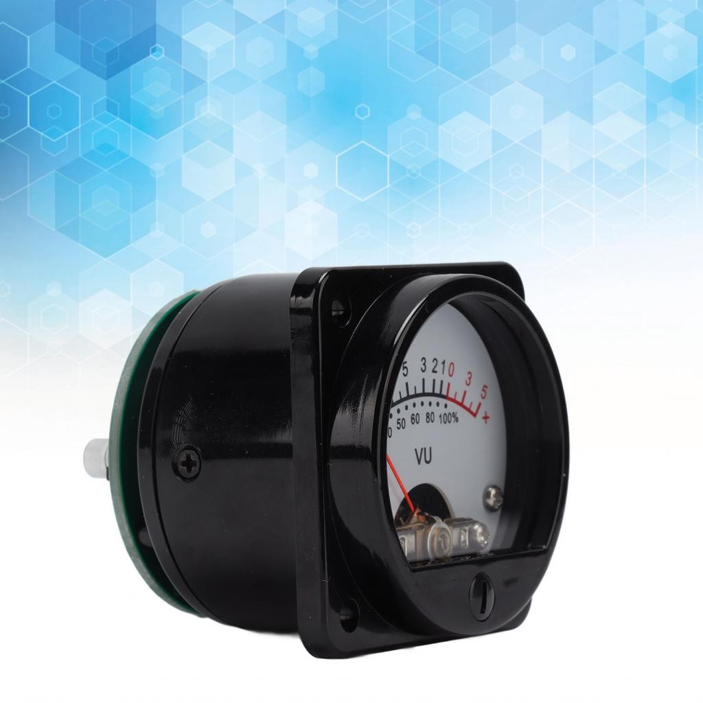 Dkkioau VU Panel Meter AC DC 6?12V 55mA Professional Audio Level Amp ...