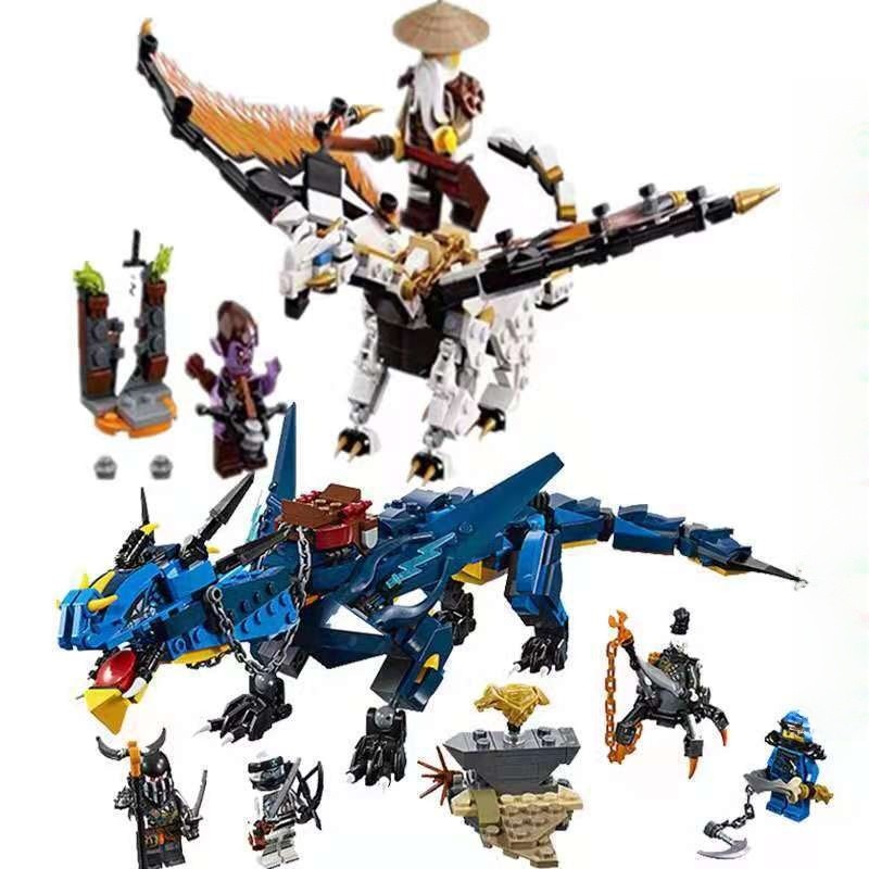 Phantom Ninja Series Compatible Lego Storm Dragon Building Blocks Boys Educational Assembling ...