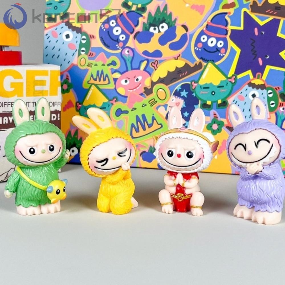 KENTON Labubu Action Figure, Mini Candy Color Labubu Figure Doll ...
