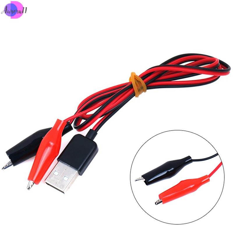 Aurora11 USB Male Connector to Alligator Test Clips Clamp USB Alligator ...
