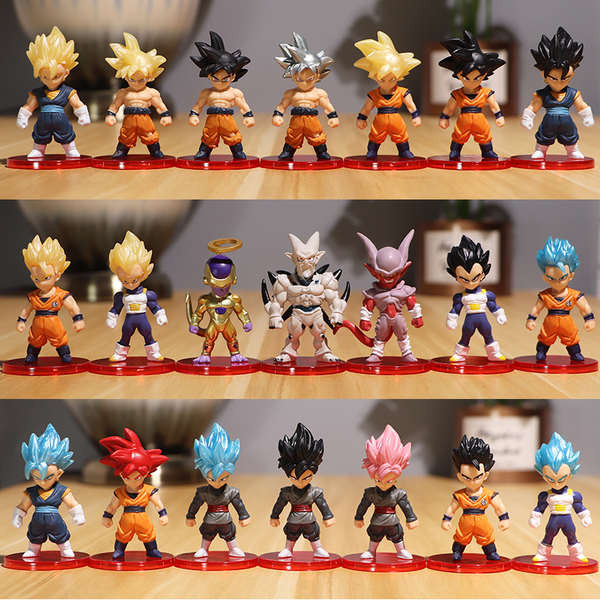 dragon ball figure Set lengkap 21 boneka Dragon Ball Super Hand King ...