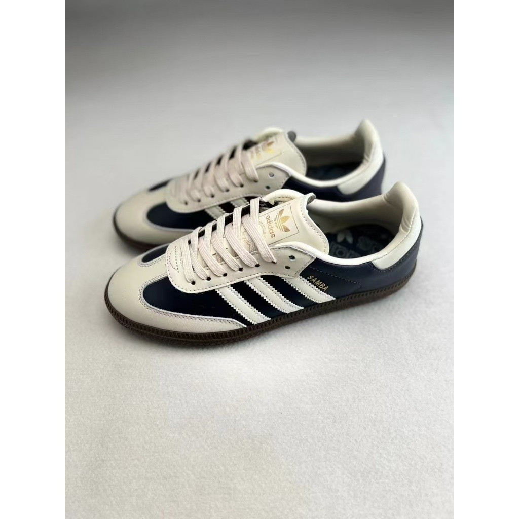 Adidas Samba OG Retro Sampa Sneakers Beige Hitam | Shopee Malaysia