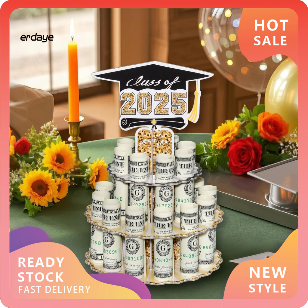 EYD- Handcrafted Money Holder Wooden Money Tower Class of 2025 ...