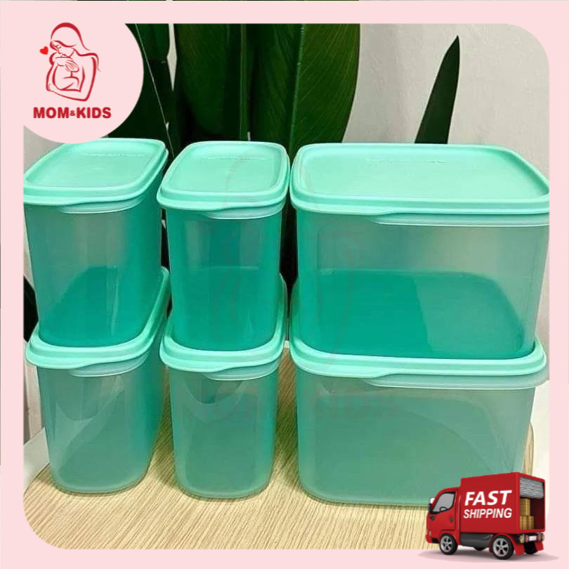 Tupperware 2.5L 1.1L Smart Home Set Smart Saver Square Oval Bekas Kuih ...
