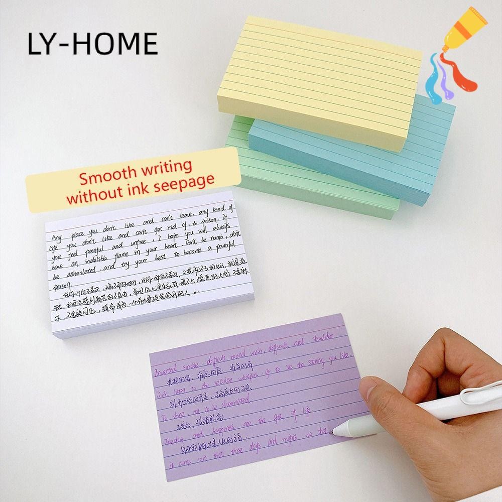 LY-HOME Notepad, Horizontal Line DIY Index Cards, High Quality Colorful ...