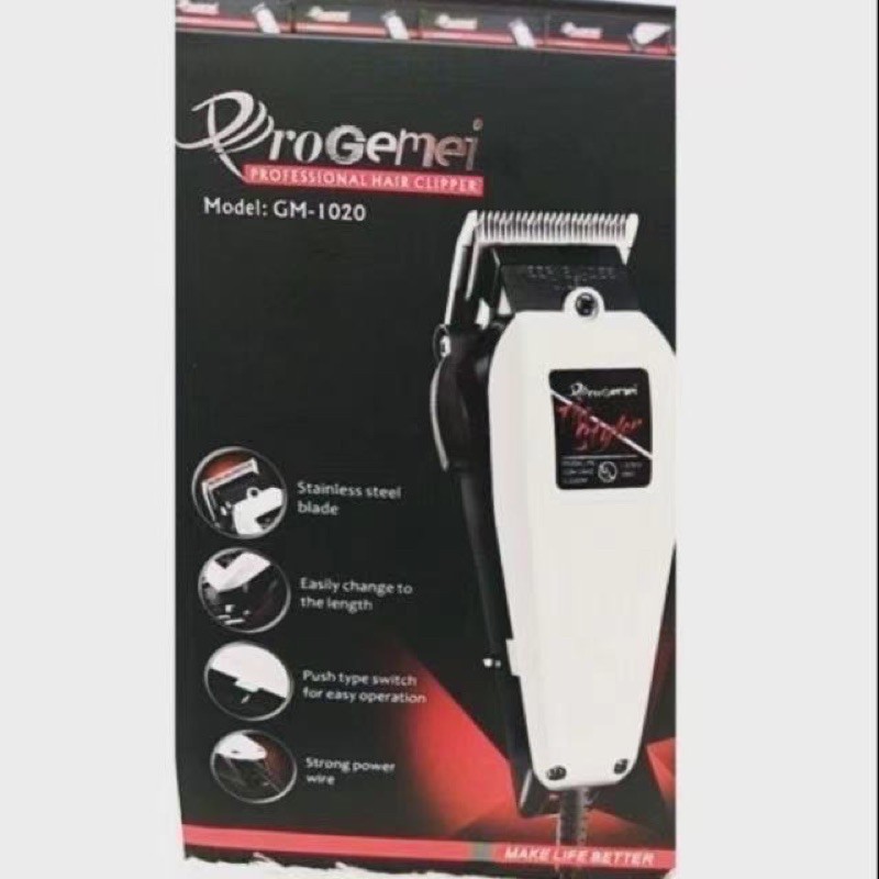 GM1020 Gemei ProGrmei Geemy Mesin Potong Rambut Mesin Gunting Rambut Mesin Cukur Hair Clipper ...
