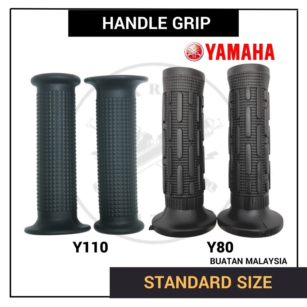 YAMAHA HANDLE GRIP SET - Y110 Y80 RUBBER THROTTLE STANDARD ORIGINAL ...
