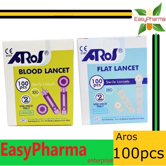 Primes Sterile Blood Lancet 100pcs ( 28G Flat / 30G Round ) Accucheck ...