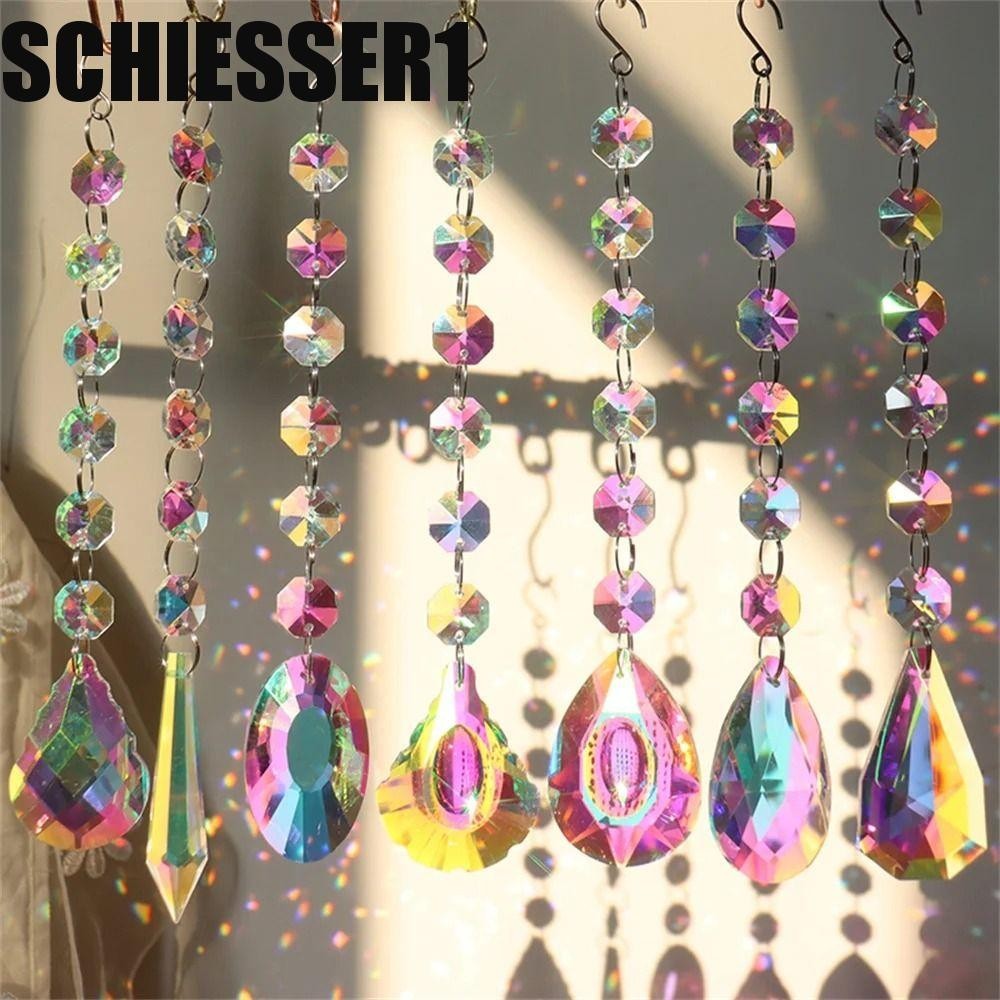 SCHIESSER1 Rainbow Catcher, Hanging AB Colourful Crystal Suncatcher ...