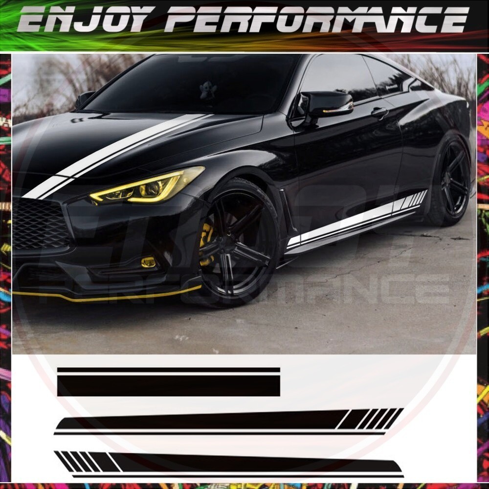 3pcs Car Vinyl Stickers Bonnet Decal Audi BMW Mercedes d VW Toyota ...