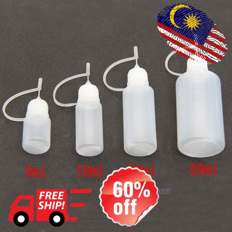 Atur bekalan dengan 3 botol jarum kosong dalam saiz 5ml, 10ml, 20ml ...