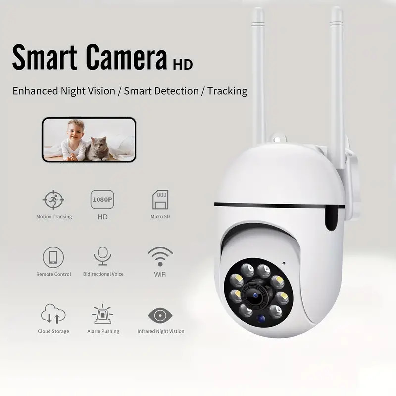 2.4G WIFI IP Camera Audio CCTV Surveillance Camera 4X Digital Zoom ...