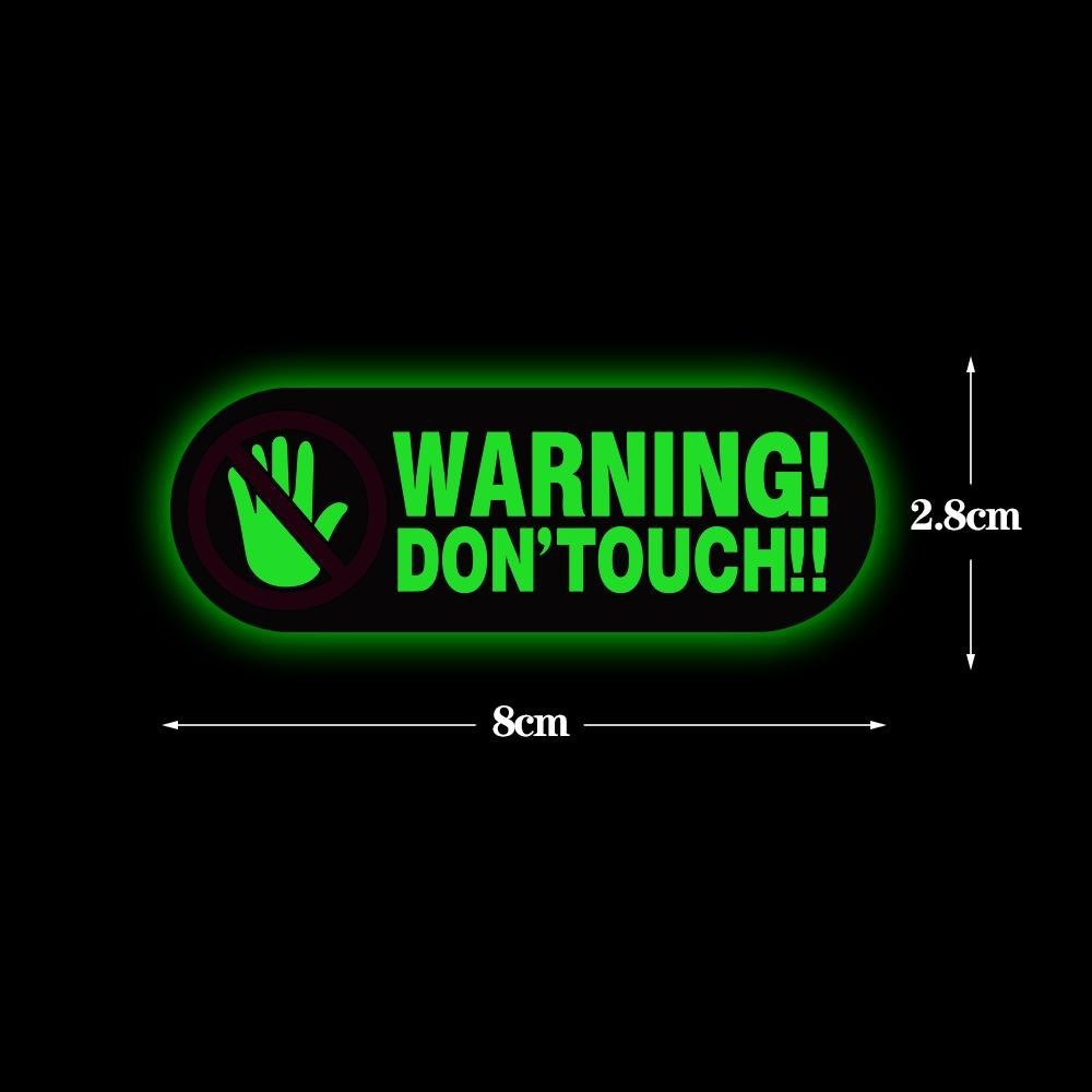 Warning Stickers Do Not Touch My Car Decor Luminous Stickers/reflective ...