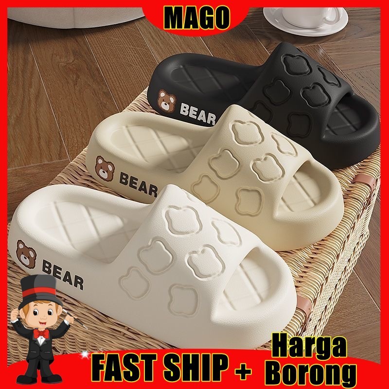 Mago Cute Sandal Indoor Home Bathroom Slipper Shower Selipar Wanita ...